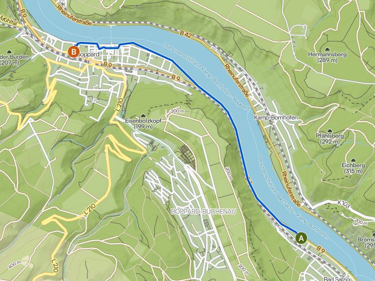 Bad Salzig nach Boppard | Wanderung | Komoot